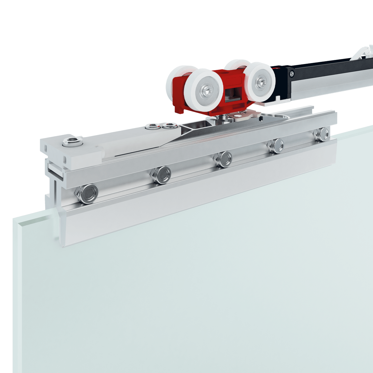Vetro 40 Drag: Sliding system suitable for drag glass door